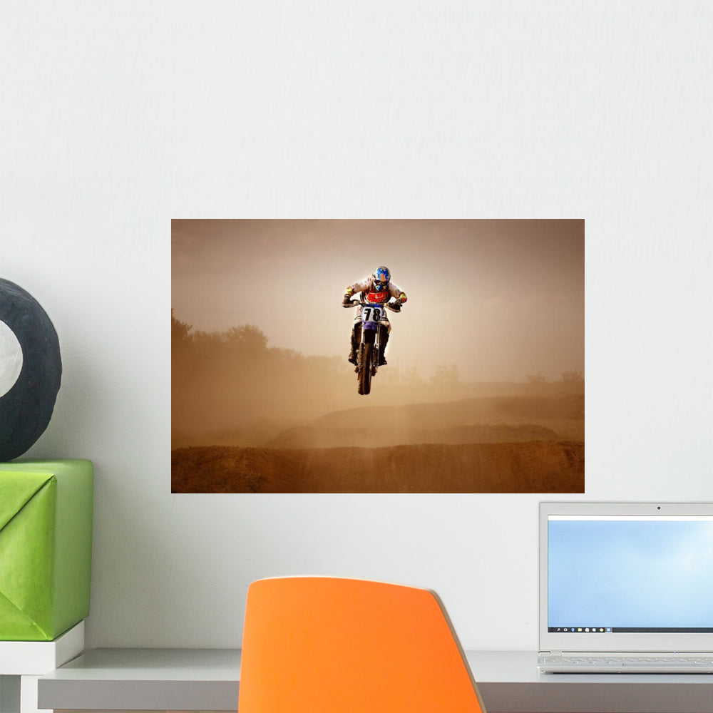 Motocross Rider Wall Mural – Wallmonkeys