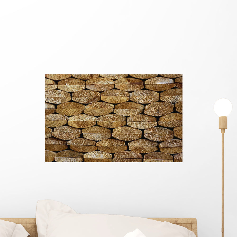 Boards Stack Wall Mural – Wallmonkeys