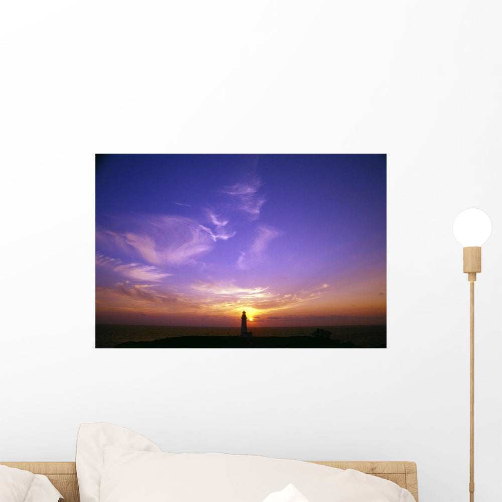 Luminous Sky behind Distant Wall Mural – Wallmonkeys