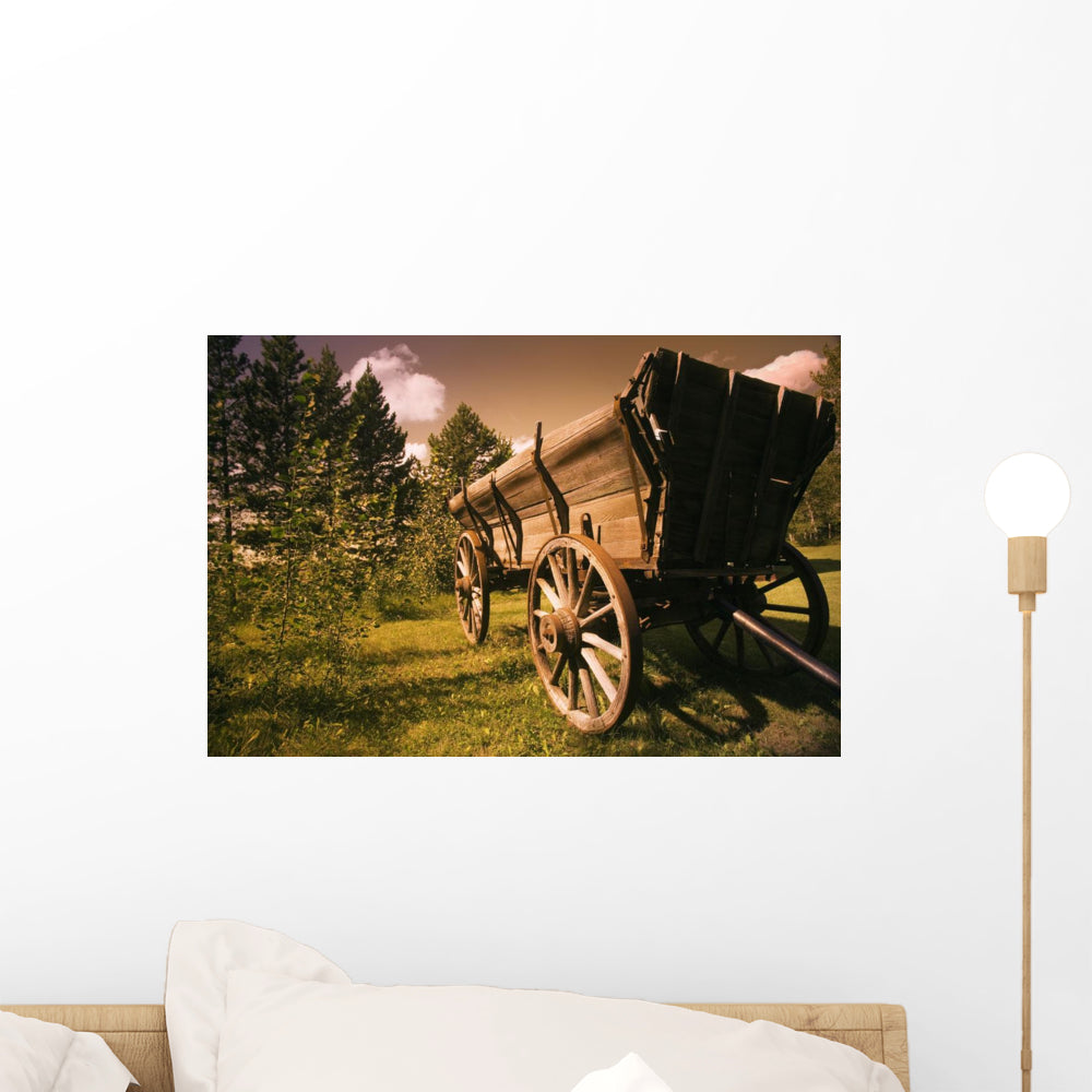 Old Wagon Wall Mural – Wallmonkeys