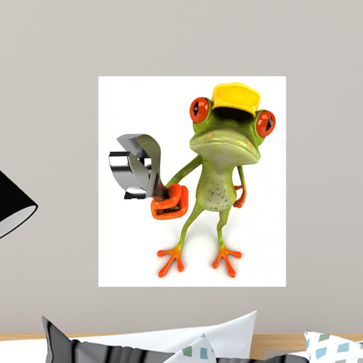 Frog Construction Wall Decal – Wallmonkeys