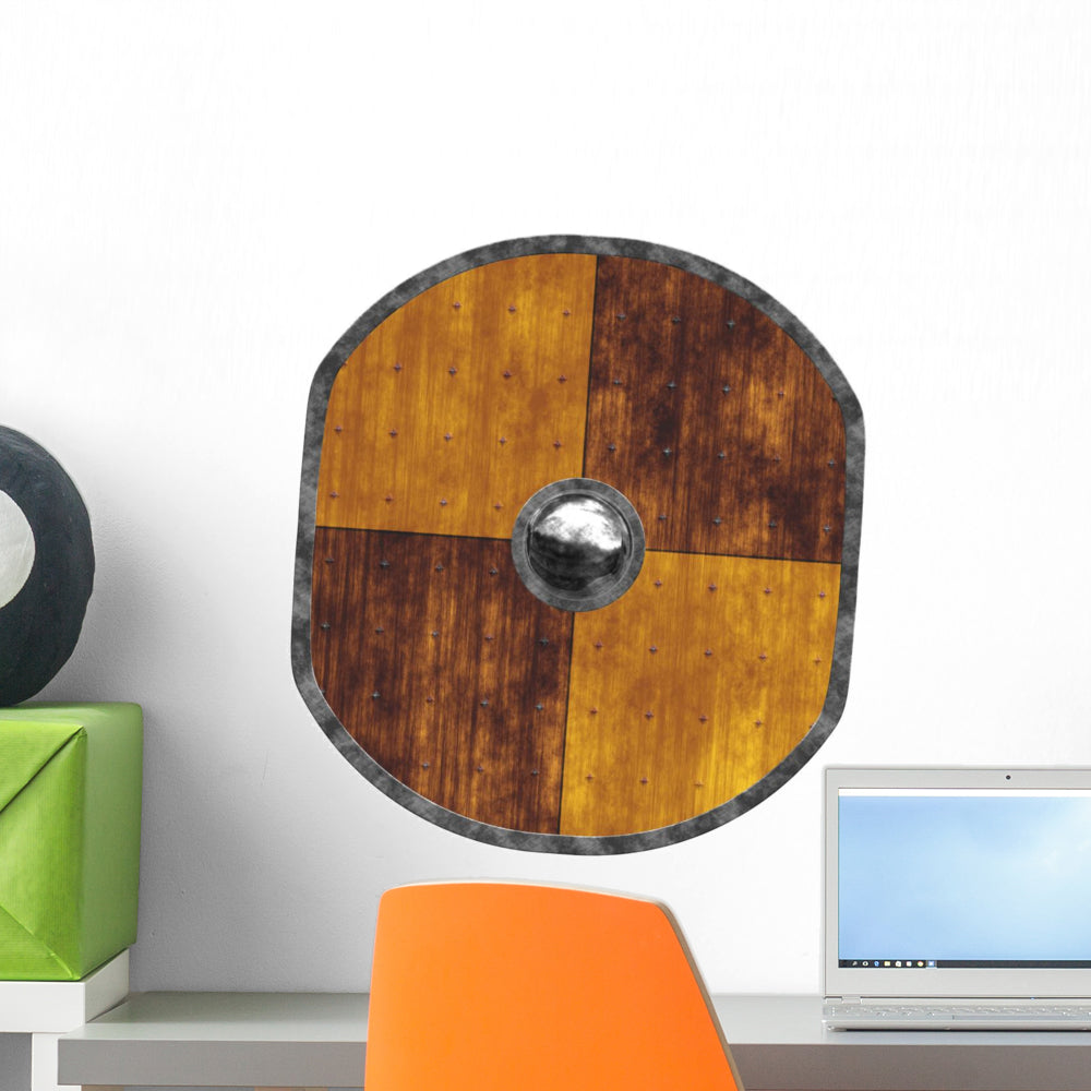Old Shield Wall Mural – Wallmonkeys