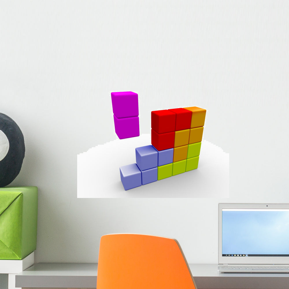 Tetris Game Wall Decal – Wallmonkeys