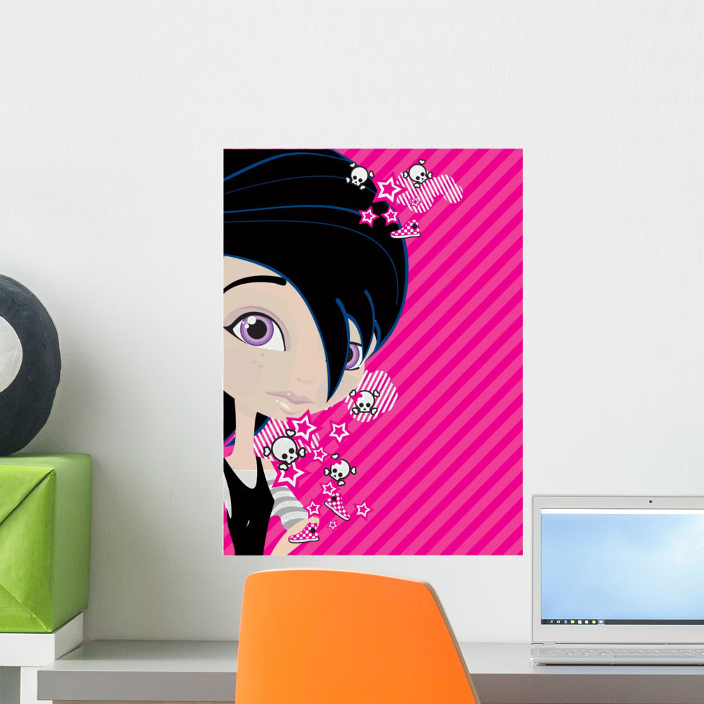 Emo Girl Wall Mural – Wallmonkeys
