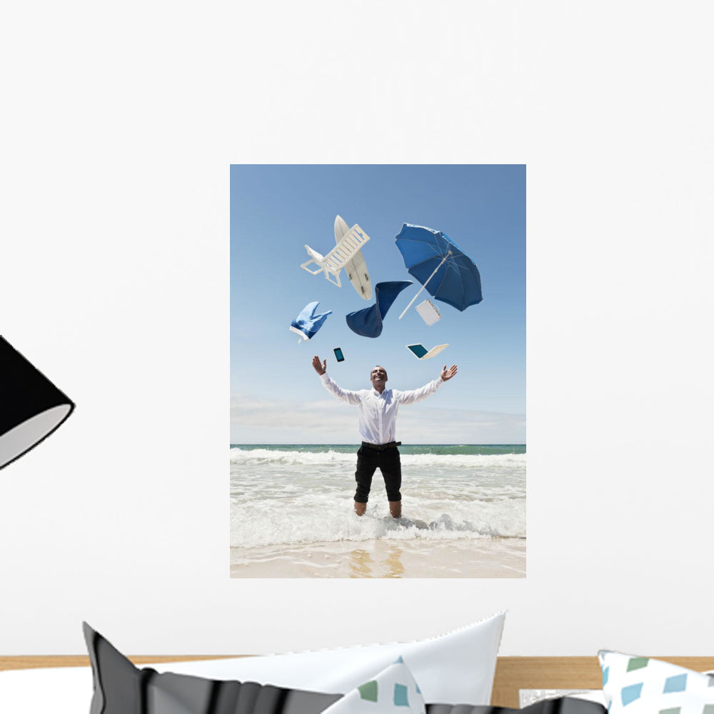 Man Stands Wall Mural – Wallmonkeys