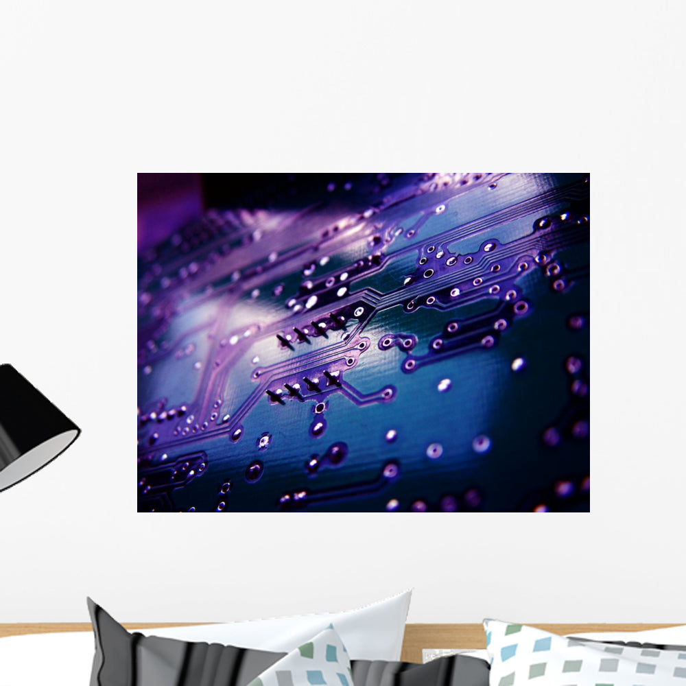 Circuit Board Wall Mural – Wallmonkeys