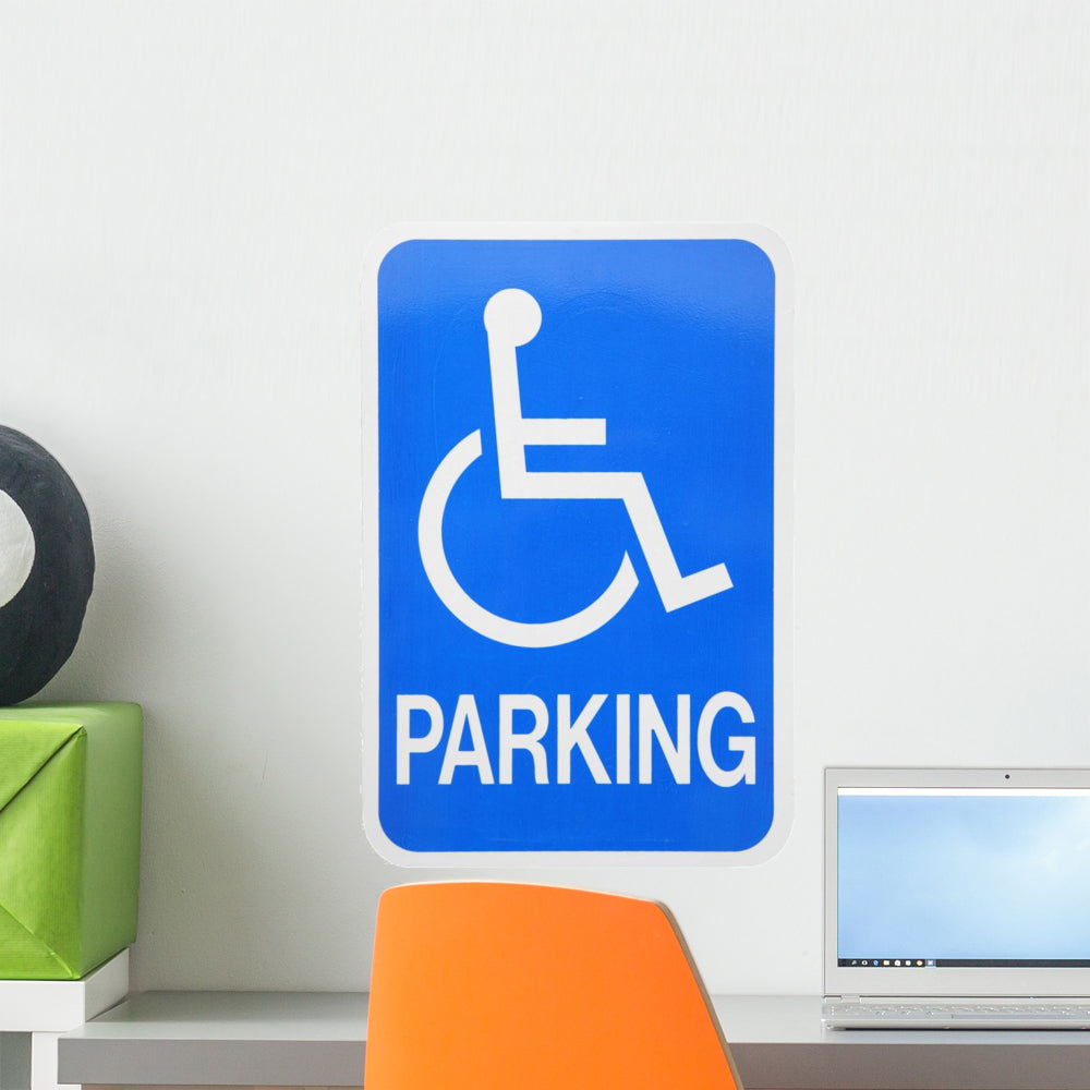 Handicap Parking Sign Cutout – Wallmonkeys