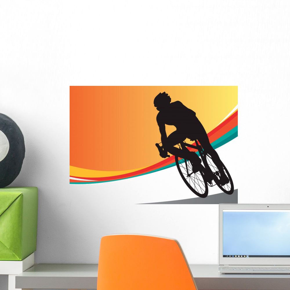 Sport Bicycle Vector Racer Wall Mural – Wallmonkeys