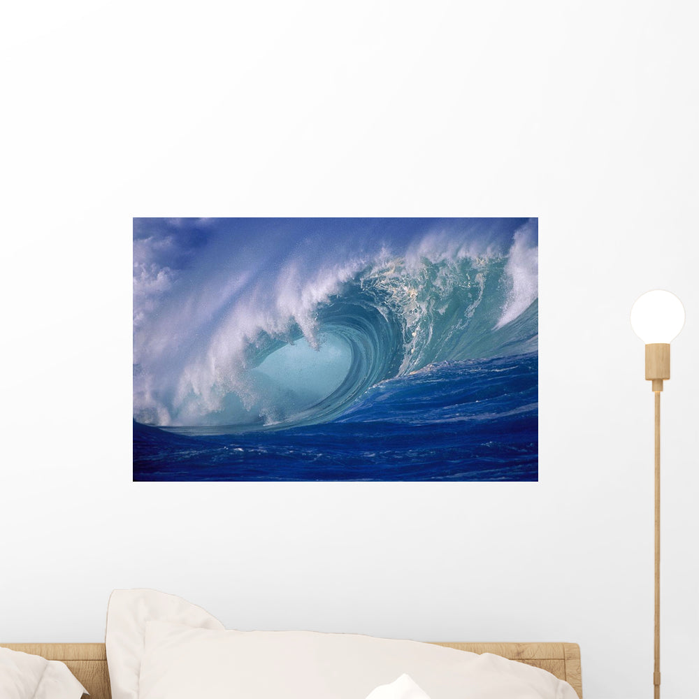 Wave Curling through Curl Wall Mural – Wallmonkeys