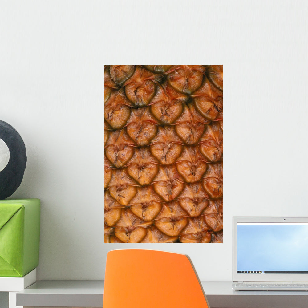 Extreme Close-up Single Pineapple Wall Mural – Wallmonkeys