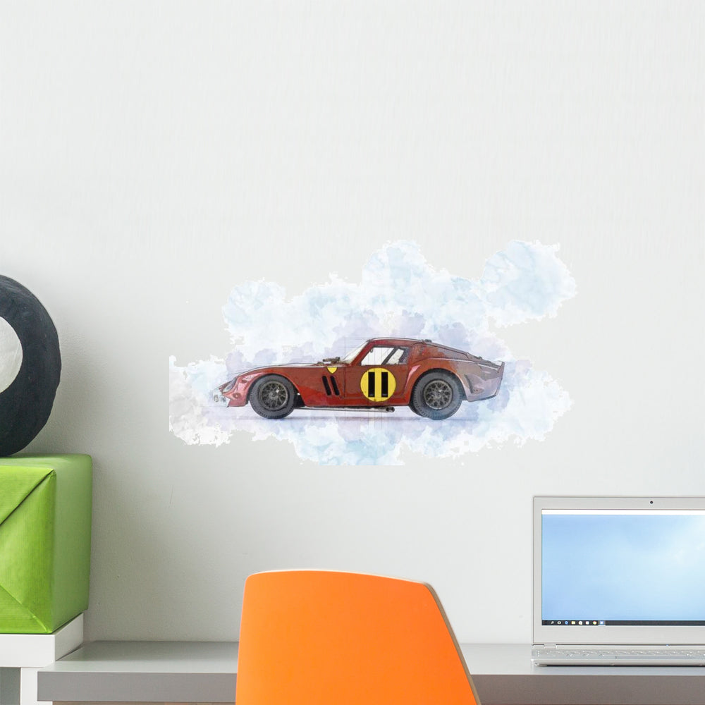 Digital Artwork Sketch Red Wall Decal - WallMonkeys.com – Wallmonkeys