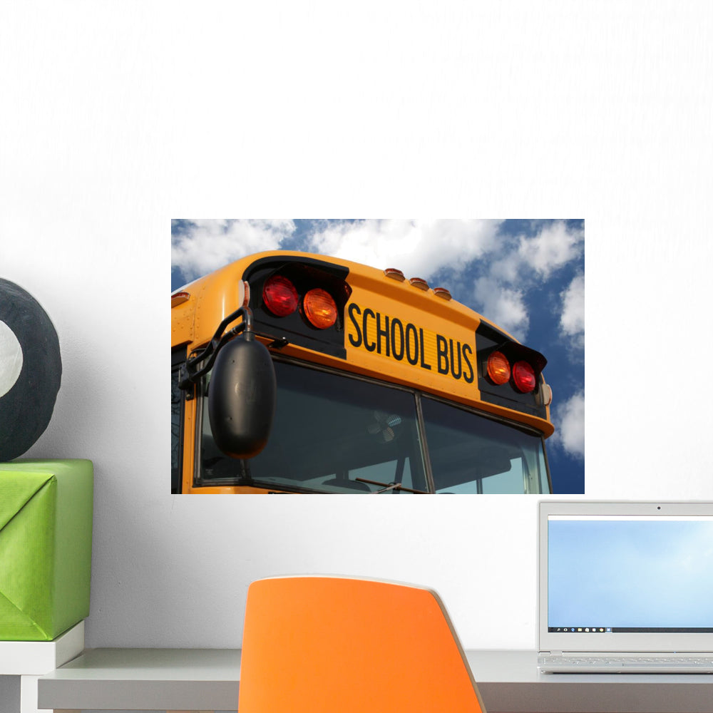 School Bus Wall Mural – Wallmonkeys