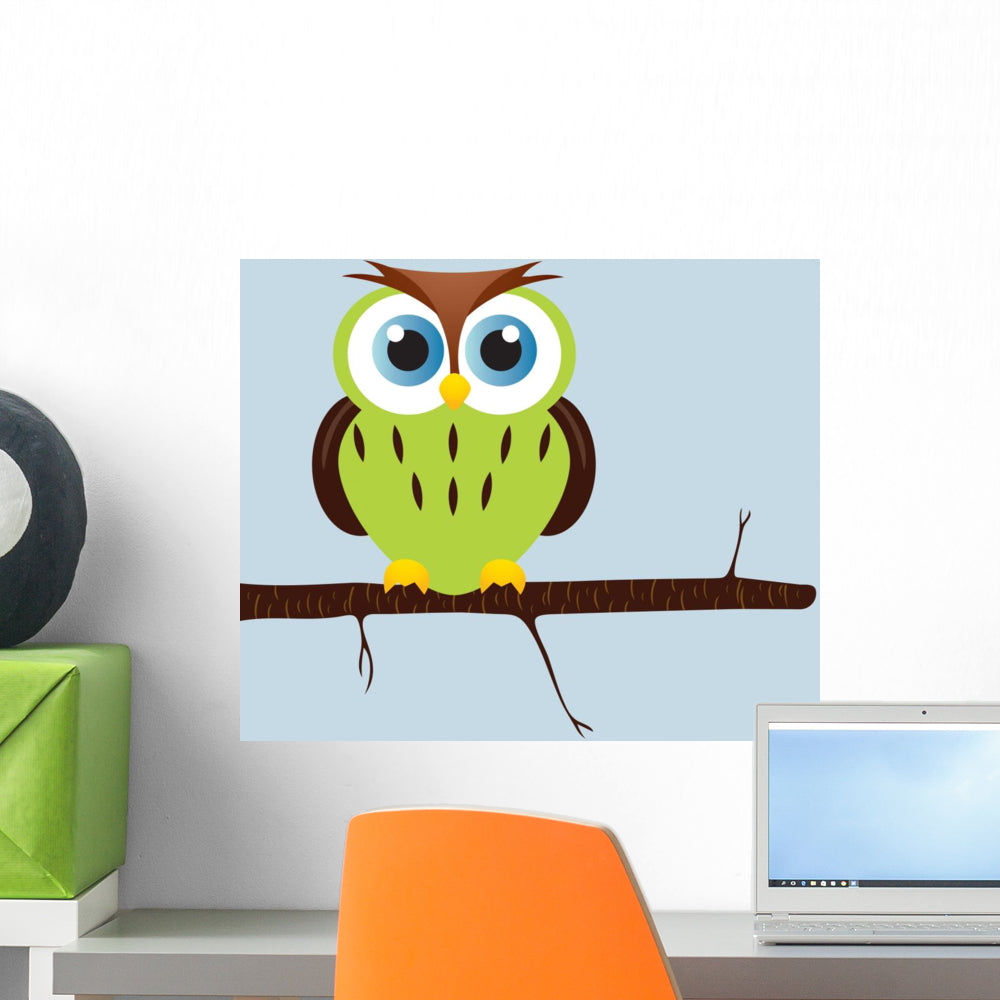 Owl Wall Mural – Wallmonkeys