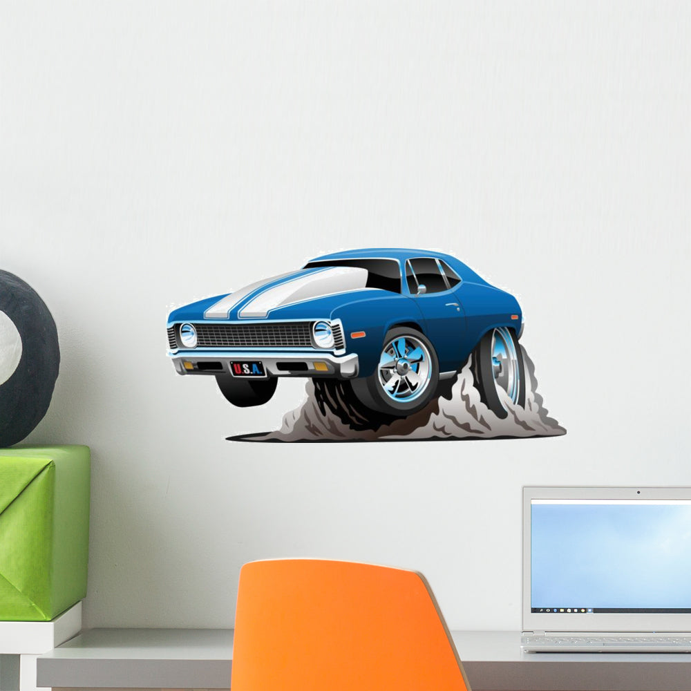 Classic American Muscle Car Wall Decal - WallMonkeys.com – Wallmonkeys