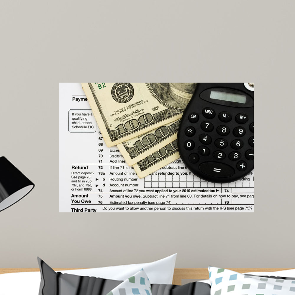 Calculating Your Tax Refund Wall Mural – Wallmonkeys