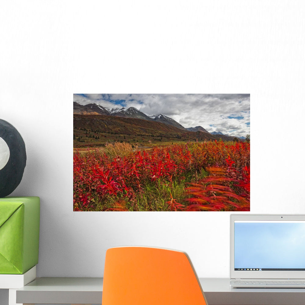 Fireweed Blowing Wind along Wall Mural – Wallmonkeys