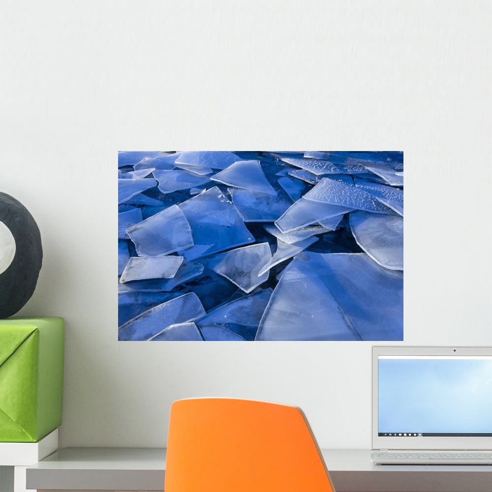 Fractured Surface Ice Drifted Wall Mural – Wallmonkeys