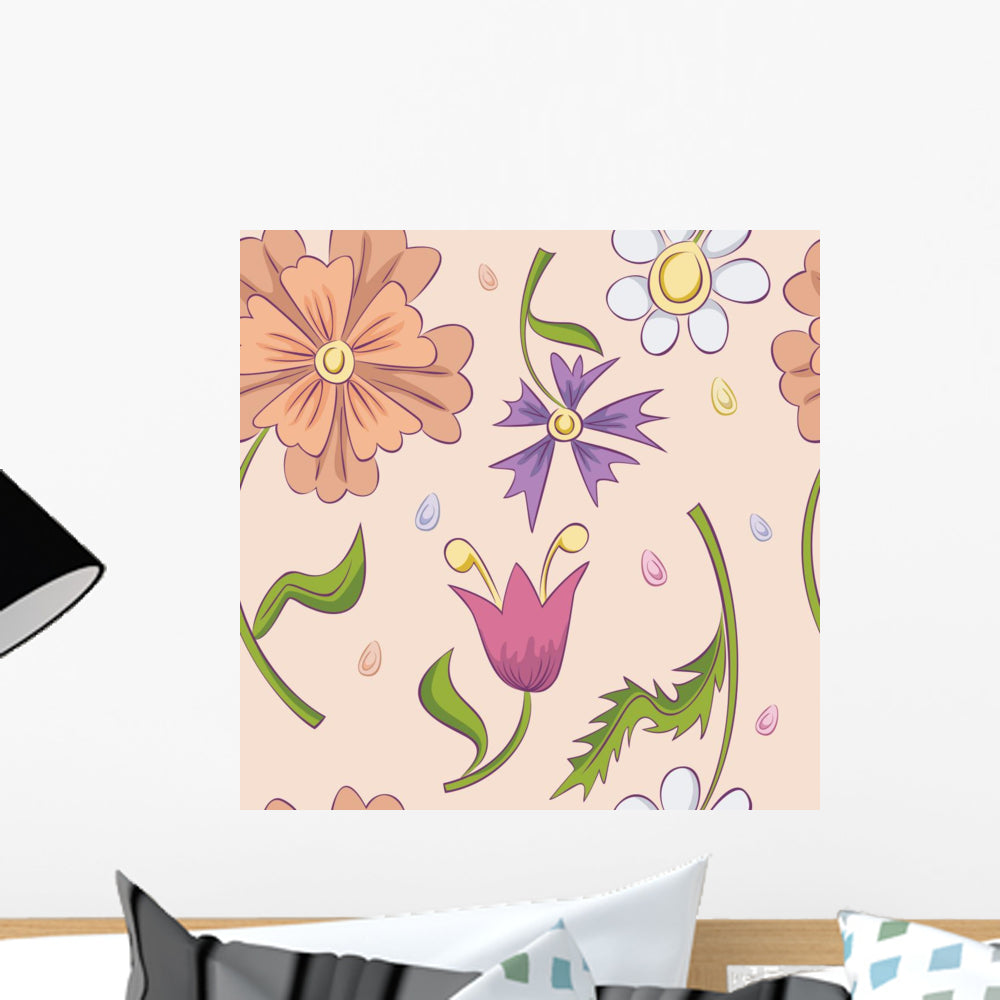 Seamless Pattern Wall Decal Design 4 - WallMonkeys.com – Wallmonkeys