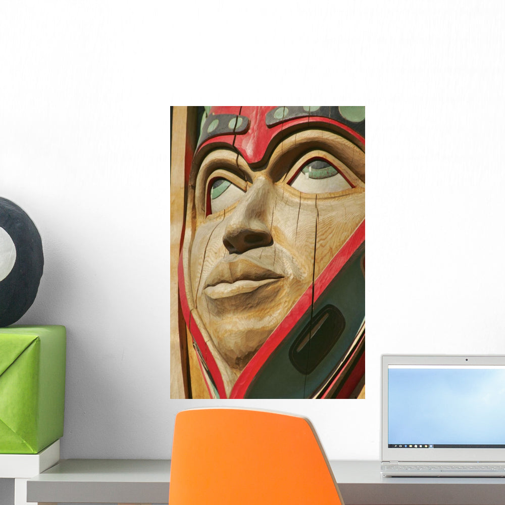 Up Face Traditional Haida Wall Mural – Wallmonkeys