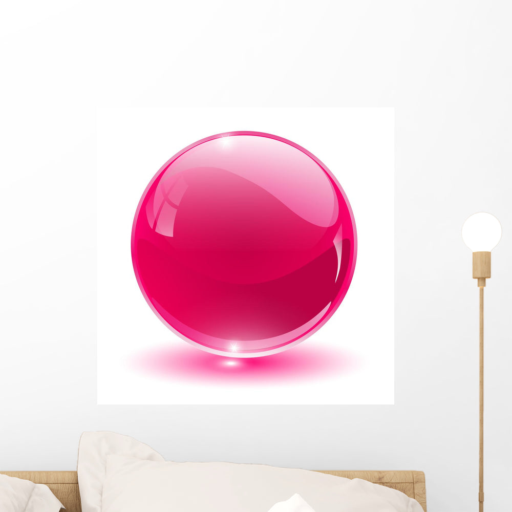3D Crystal Glass Sphere Wall Decal – Wallmonkeys