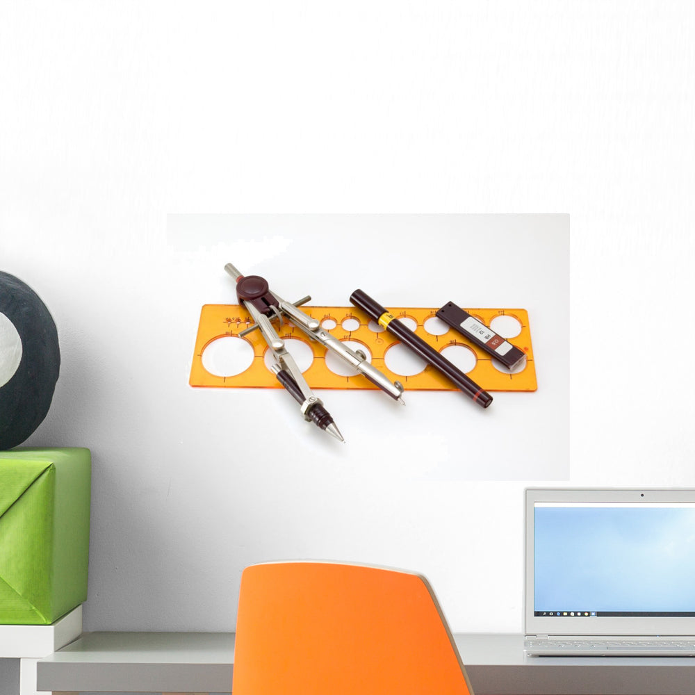 Architect's Drawing Tools Wall Decal – Wallmonkeys