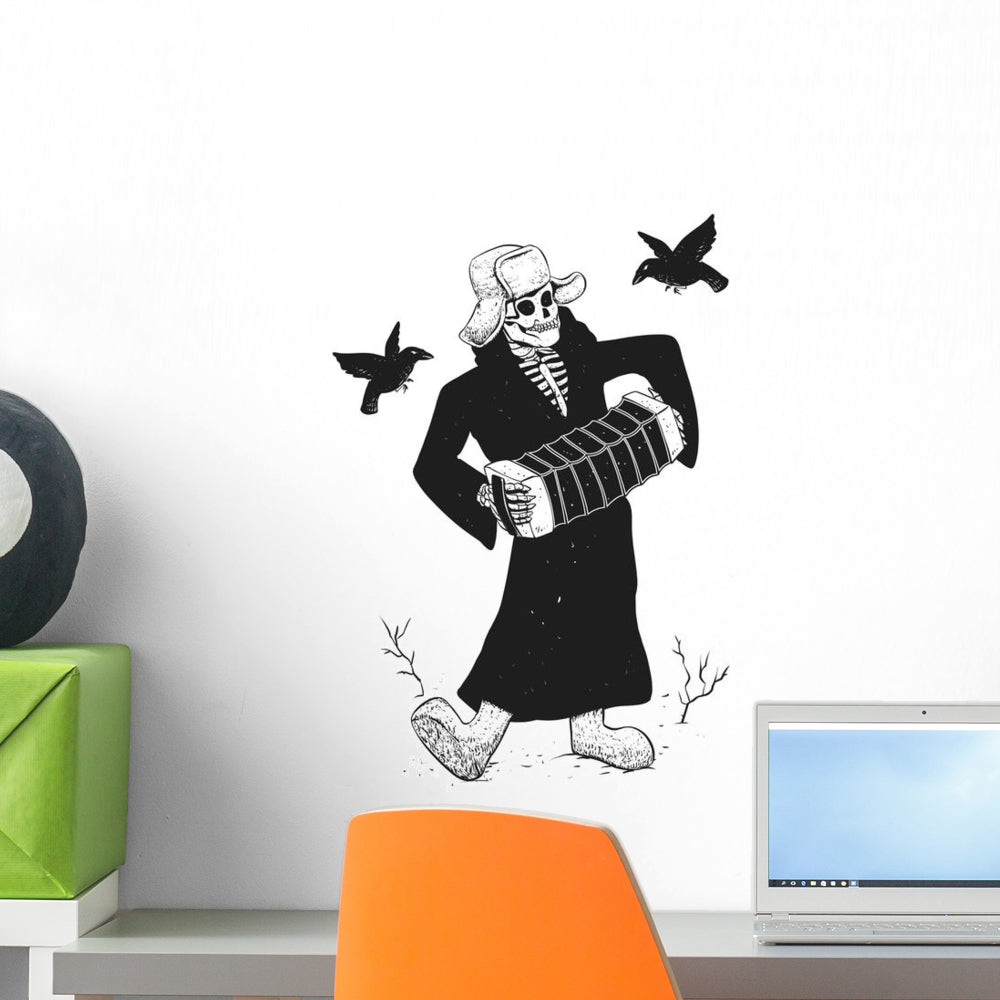Grim Reaper with Accordion Wall Decal - WallMonkeys.com – Wallmonkeys
