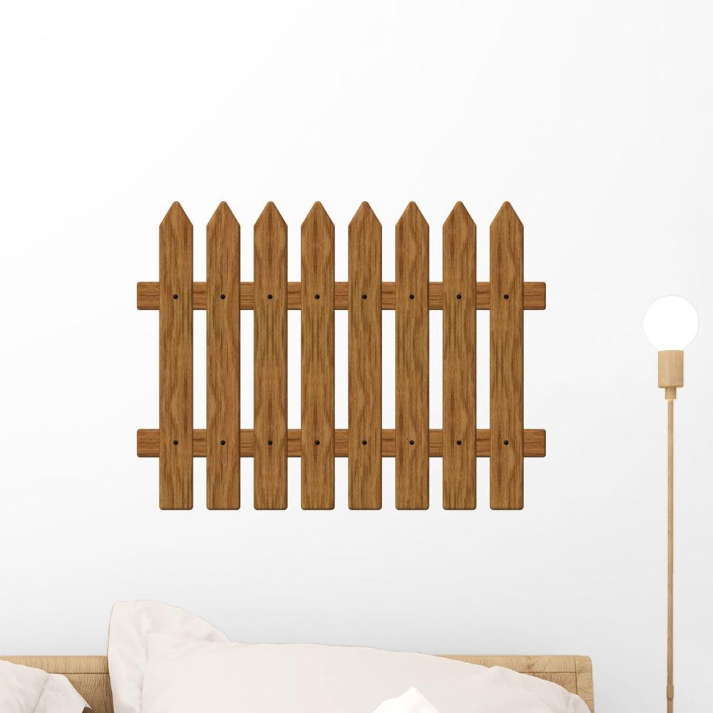 Wooden Fence Wall Decal – Wallmonkeys