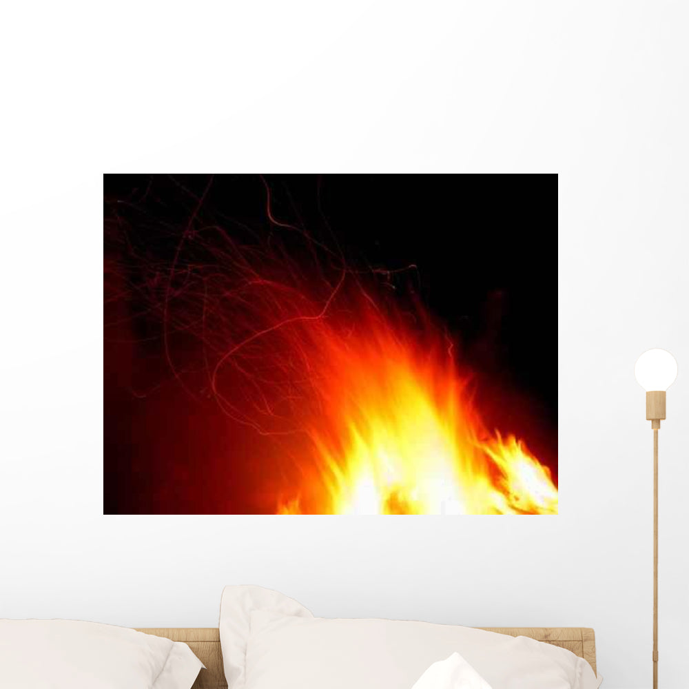 Fire Wall Decal Design 1 - WallMonkeys.com – Wallmonkeys