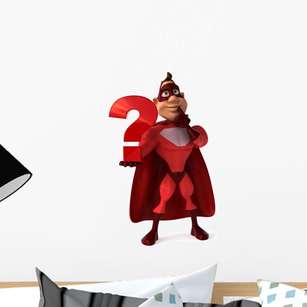 Superheroes and Questions Wall Decal – Wallmonkeys