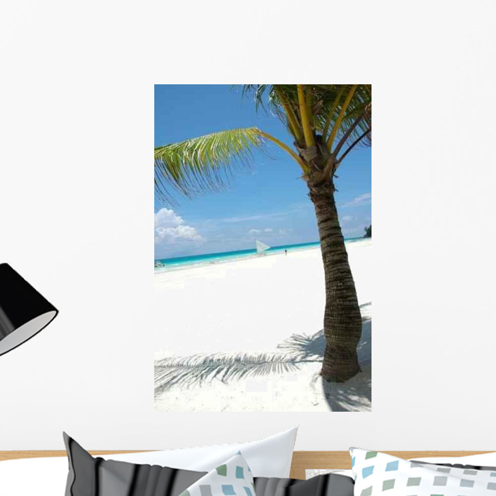 White Sand Beach Wall Decal - WallMonkeys.com – Wallmonkeys