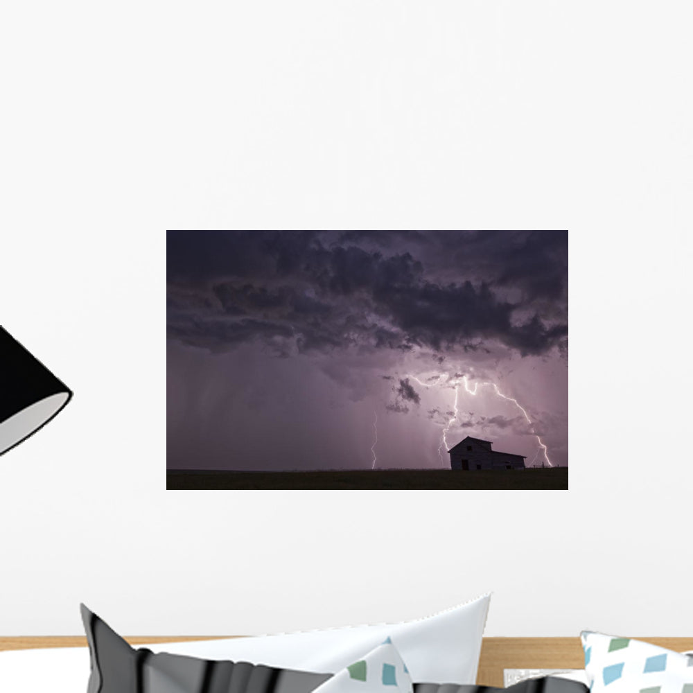 Lightning Strikes Wall Mural – Wallmonkeys