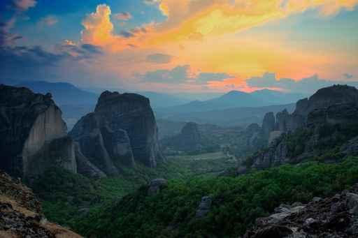 Griechenland Meteora Wall Decal - WallMonkeys.com – Wallmonkeys