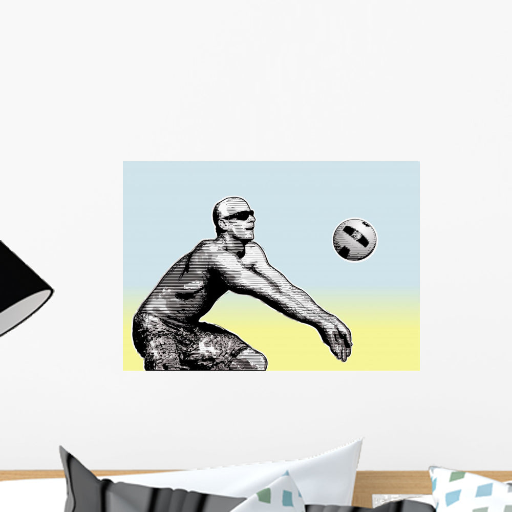 Beach Volleyball Wall Mural – Wallmonkeys