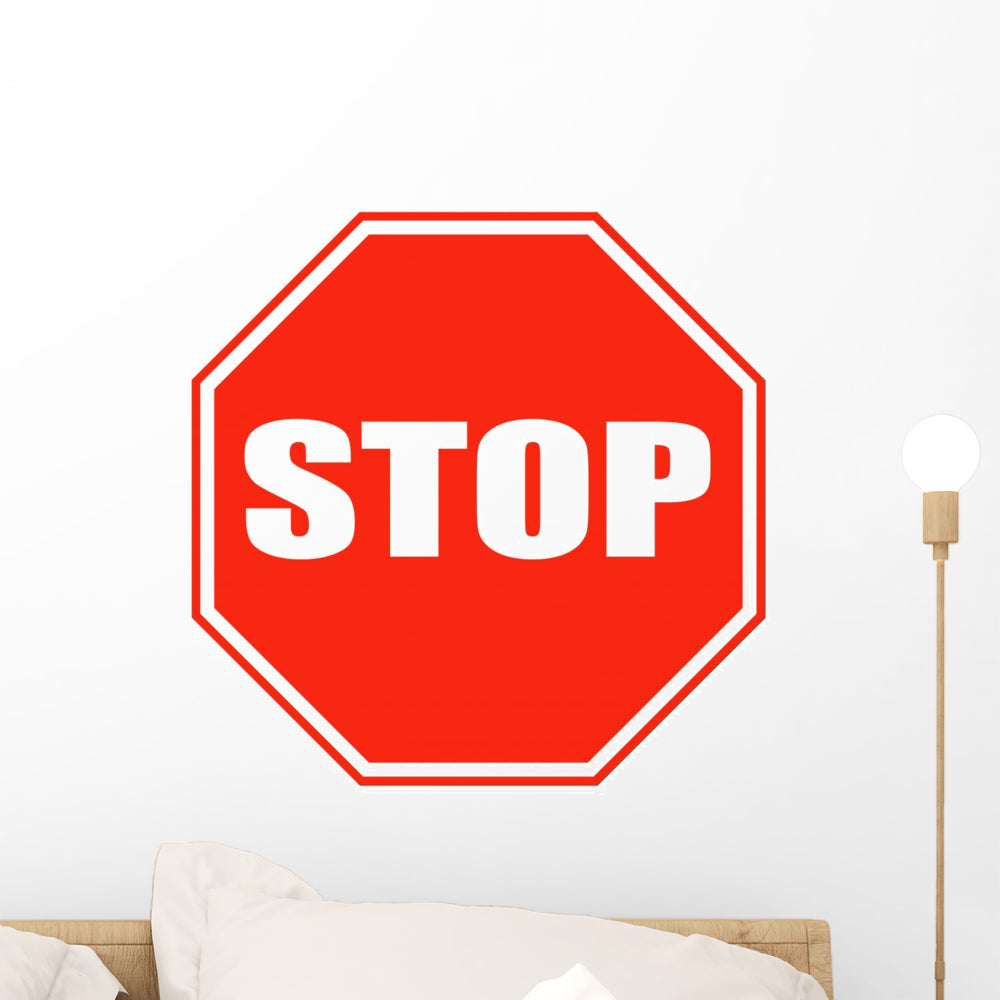 Stop Sign Wall Decal – Wallmonkeys