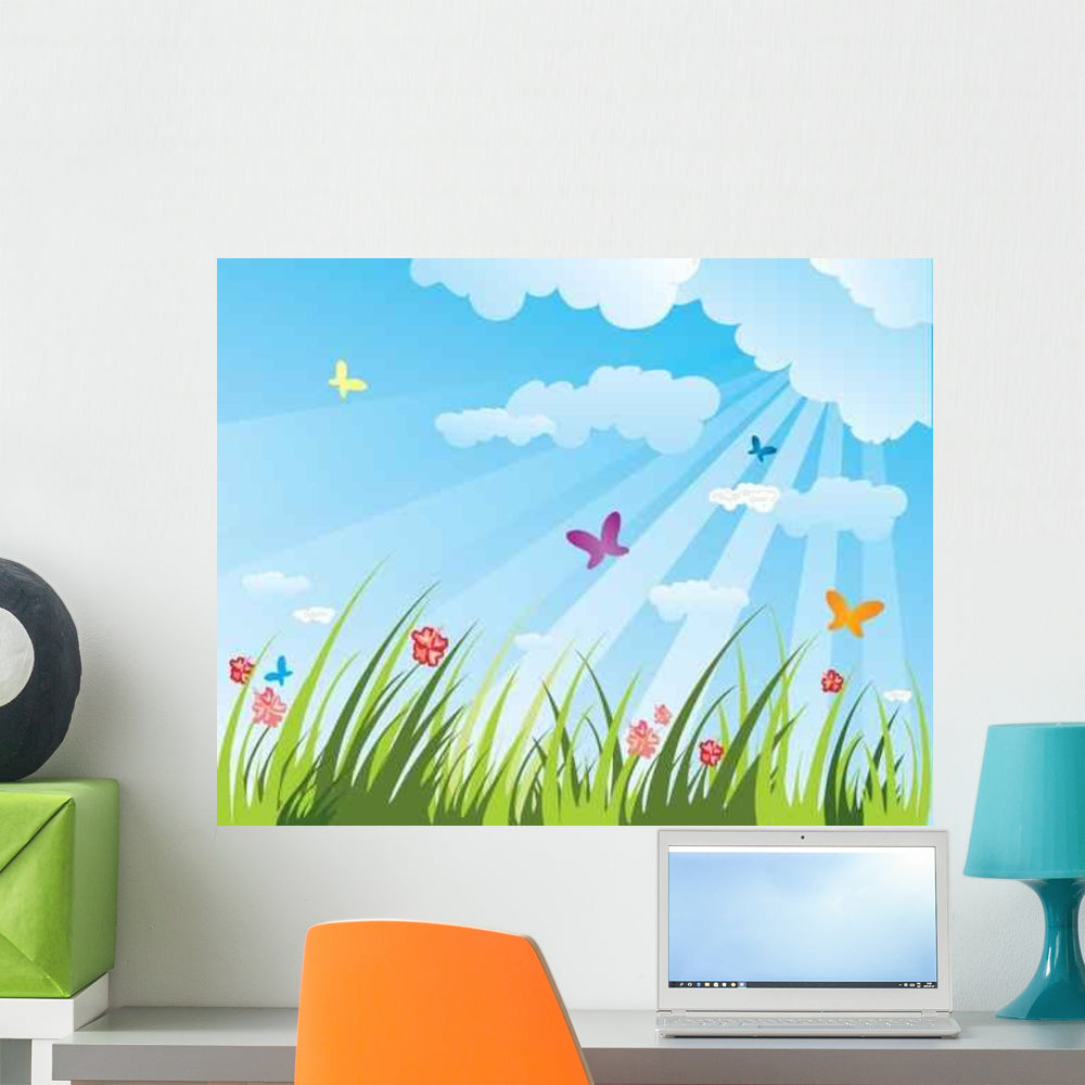 Summer Time Wall Decal - WallMonkeys.com – Wallmonkeys