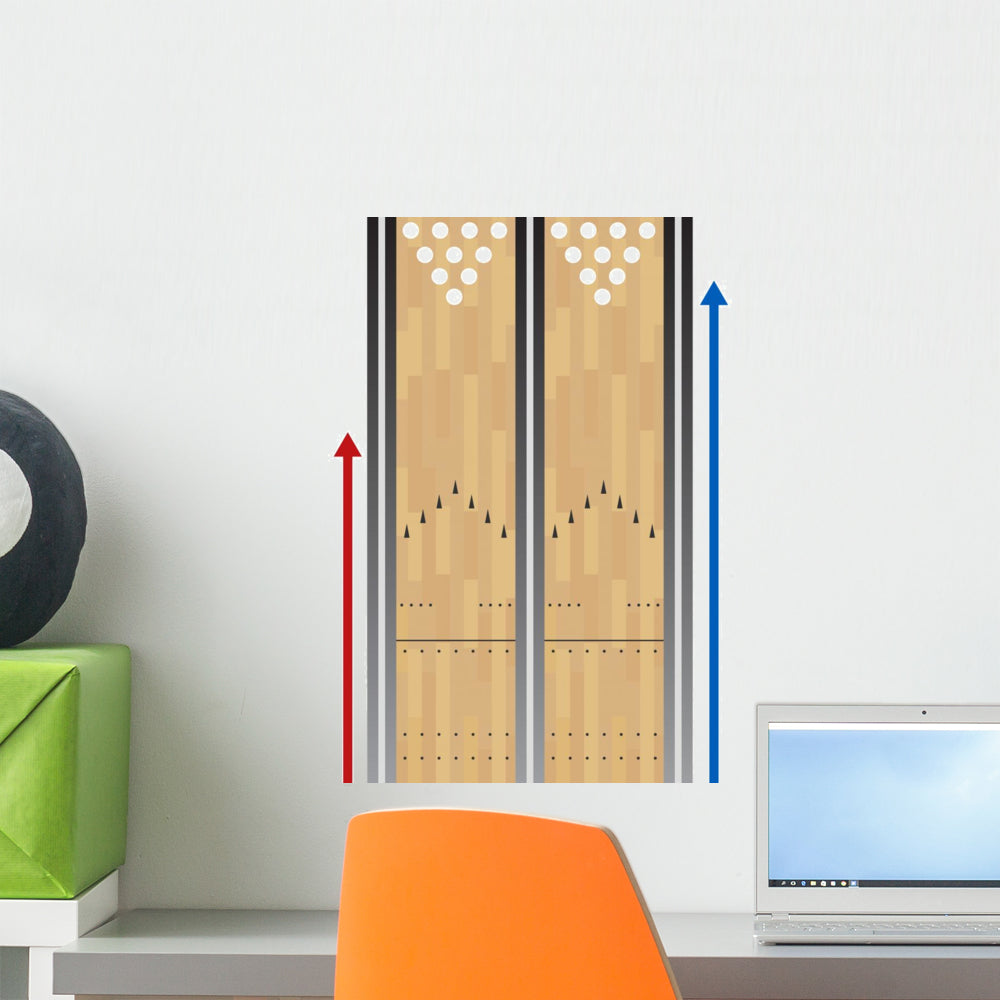 Bowling Lane Chart – Wallmonkeys