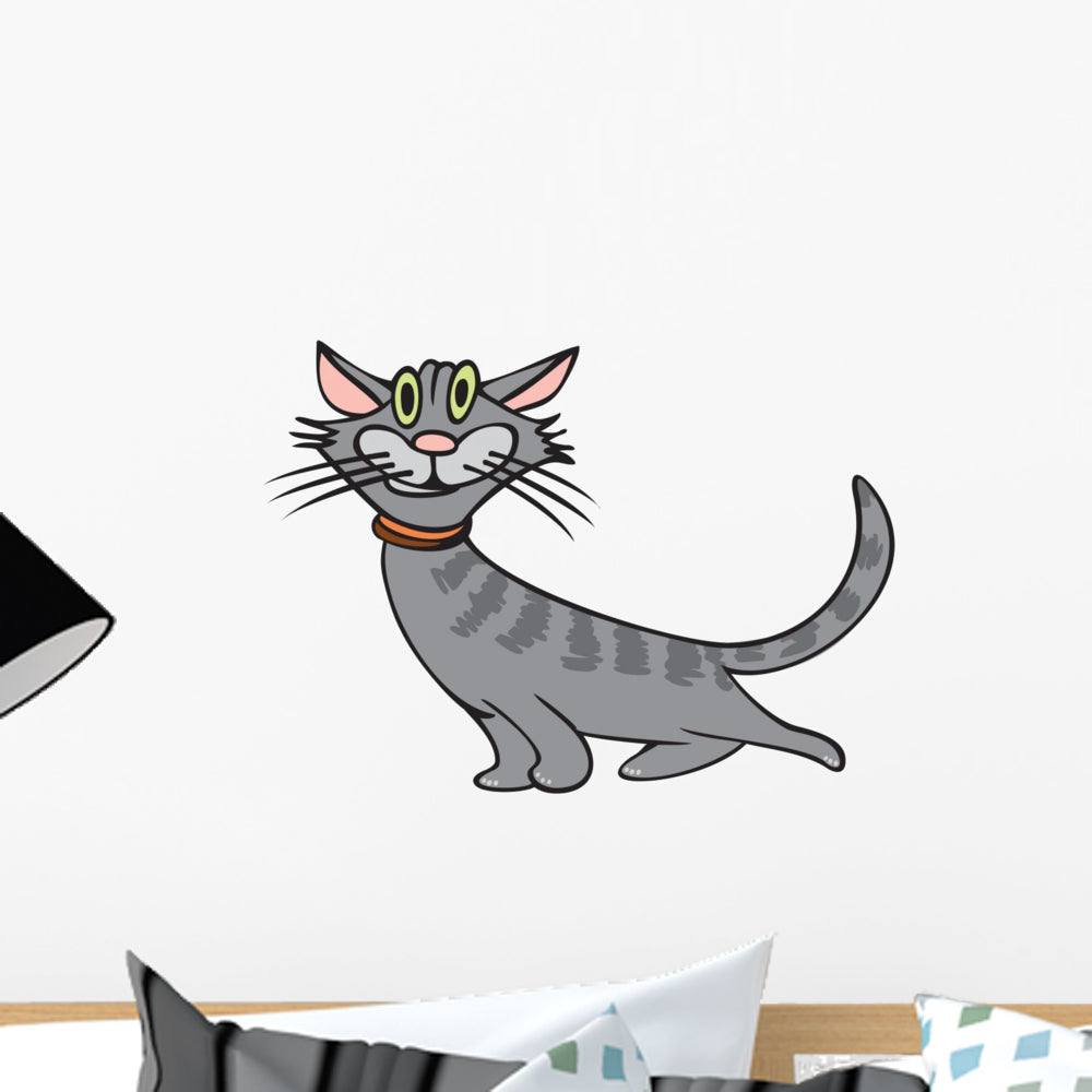 Cat Happy Tomcat Wall Decal – Wallmonkeys