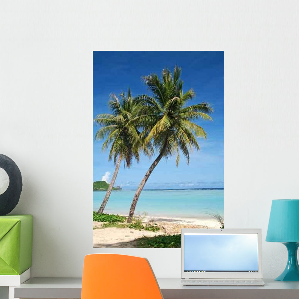 Two Coconut Trees Wall Decal - WallMonkeys.com – Wallmonkeys