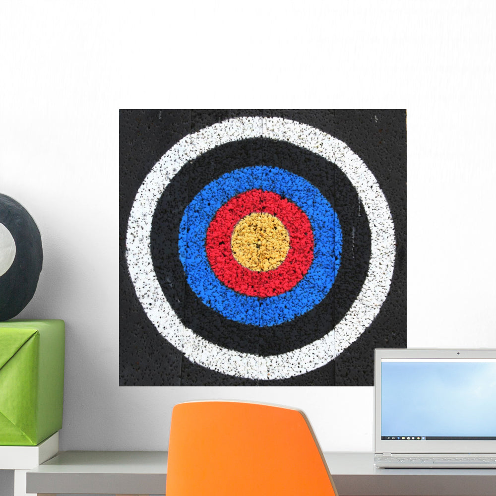 Well Worn Target Wall Mural – Wallmonkeys