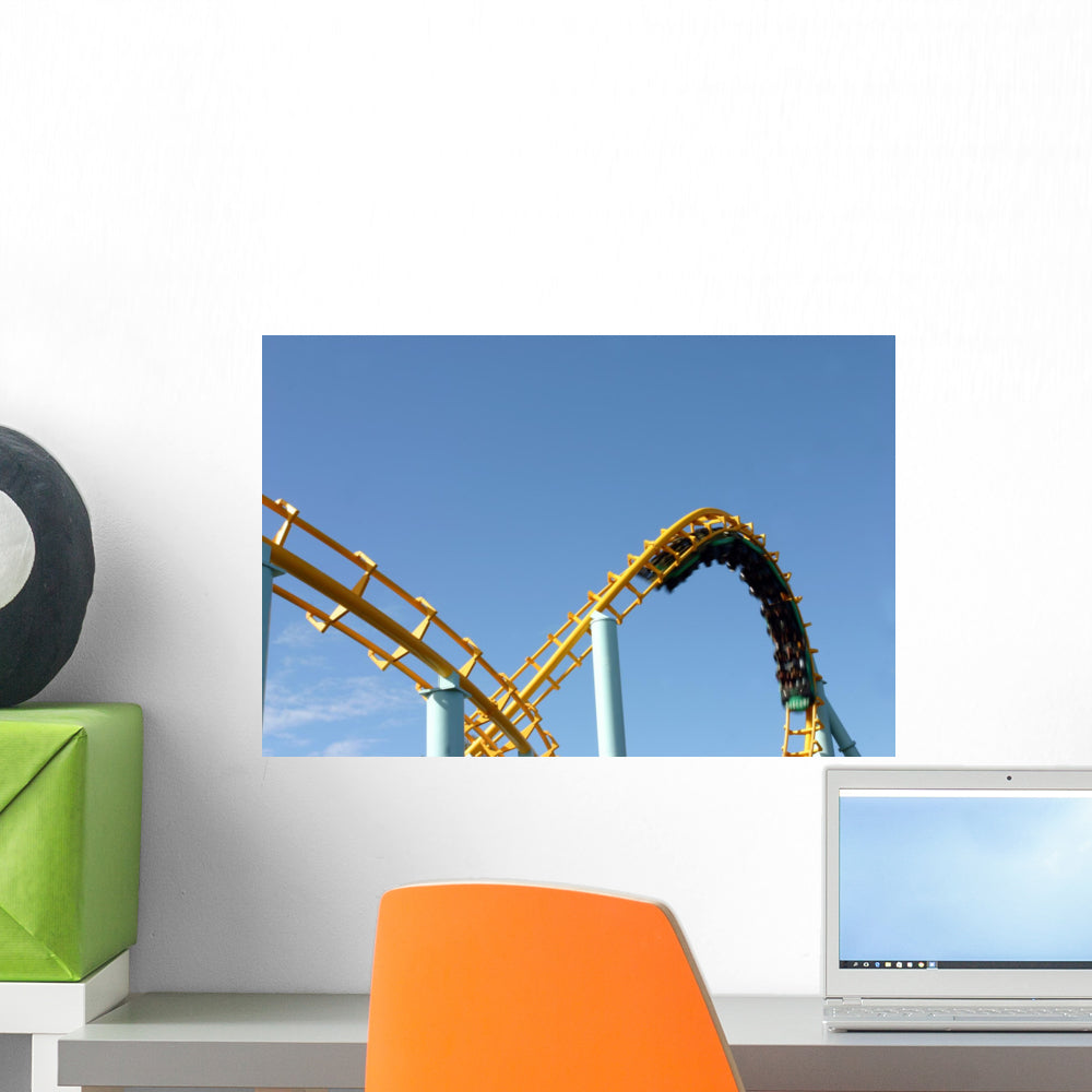 Roller Coaster Wall Mural – Wallmonkeys