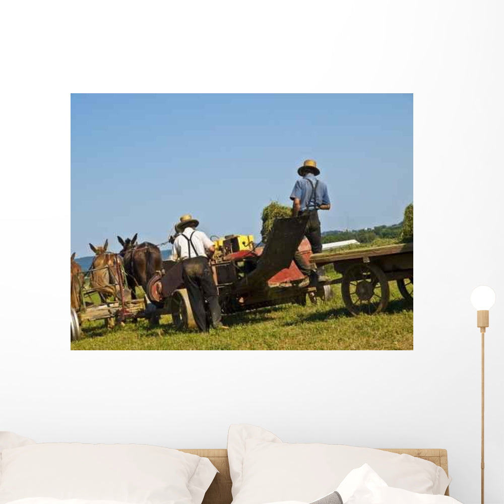 Amish Farmers Wall Decal - WallMonkeys.com – Wallmonkeys