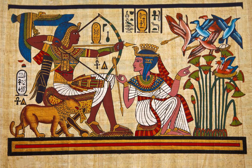 Antique Egyptian Papyrus and – Wallmonkeys