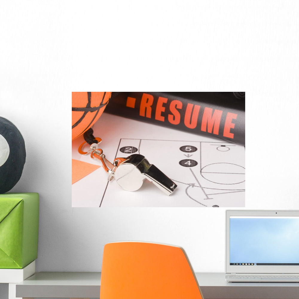 Experienced Basketball Coach Wall Mural – Wallmonkeys