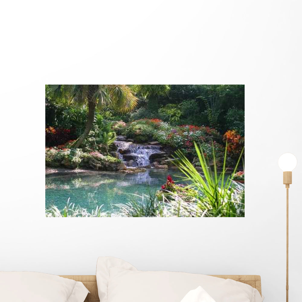 Tropical Pond Wall Decal - WallMonkeys.com – Wallmonkeys