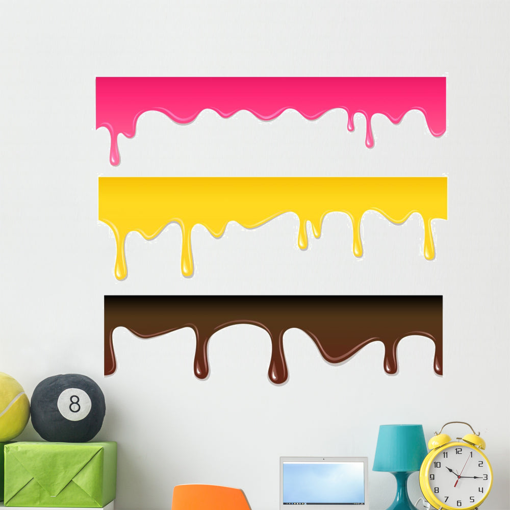 Vector Seamless Drips Wall Decal - WallMonkeys.com – Wallmonkeys