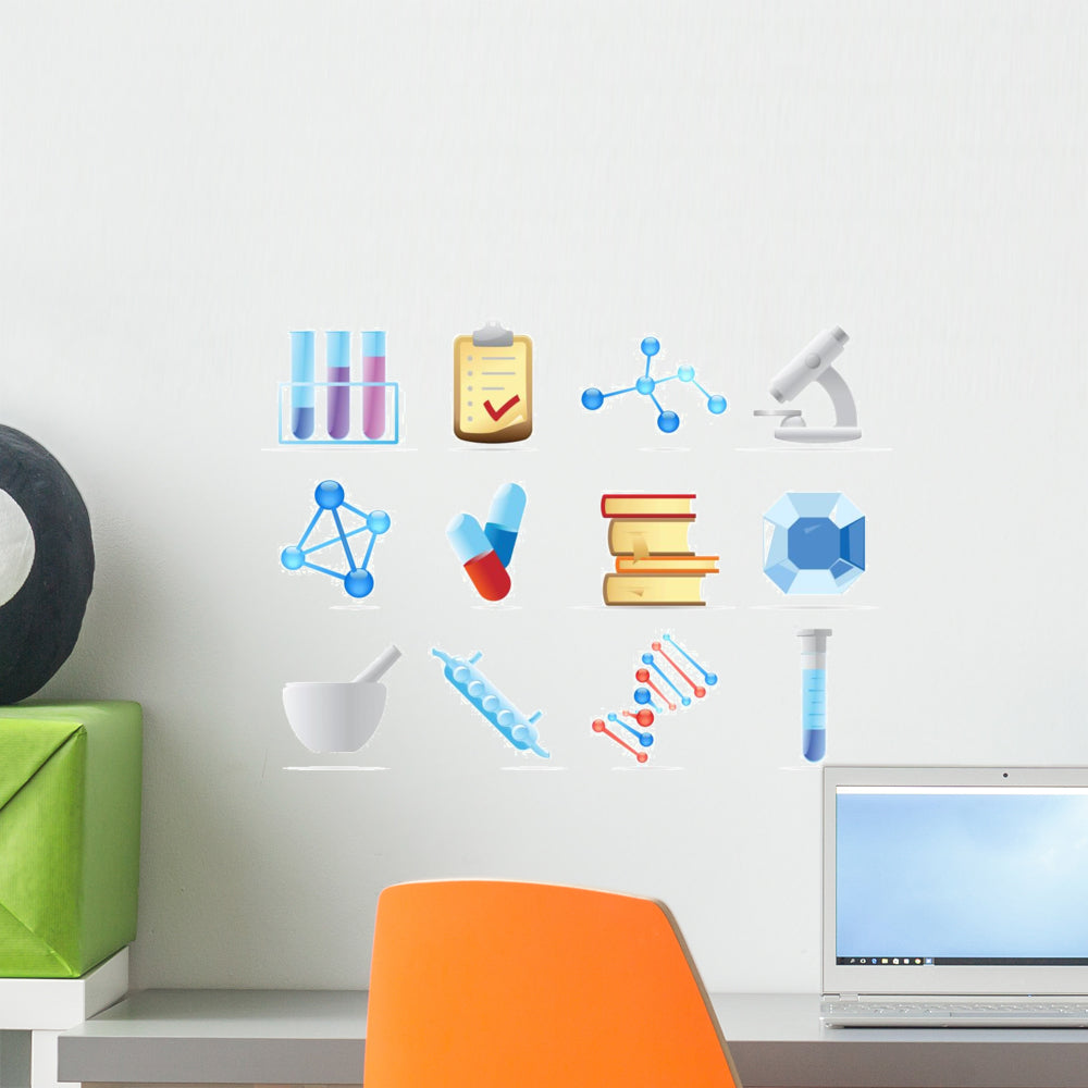 Chemistry Lab Experiments Wall Stickers – Wallmonkeys