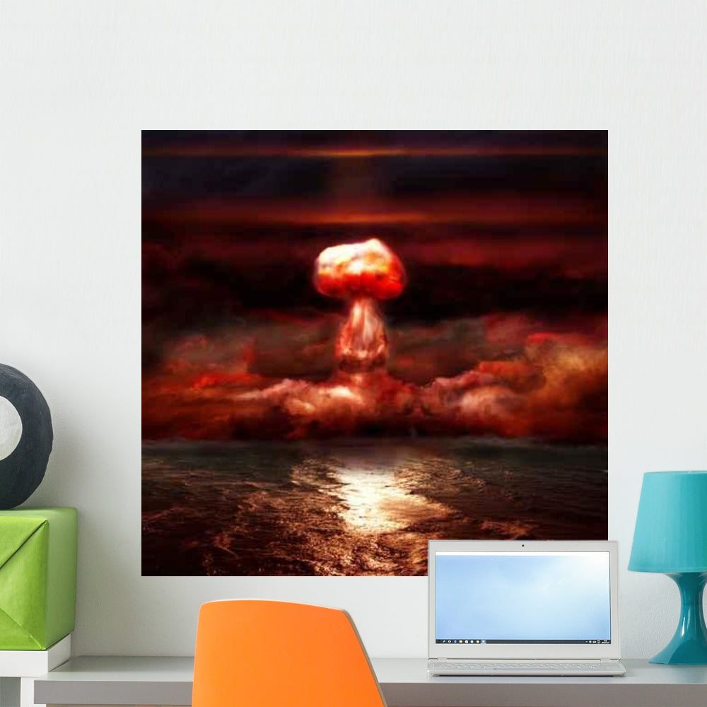 Explosion Nuclear Bomb Wall Decal - WallMonkeys.com – Wallmonkeys