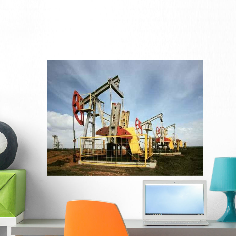 Oil Derrick Wall Decal Design 4 - WallMonkeys.com – Wallmonkeys