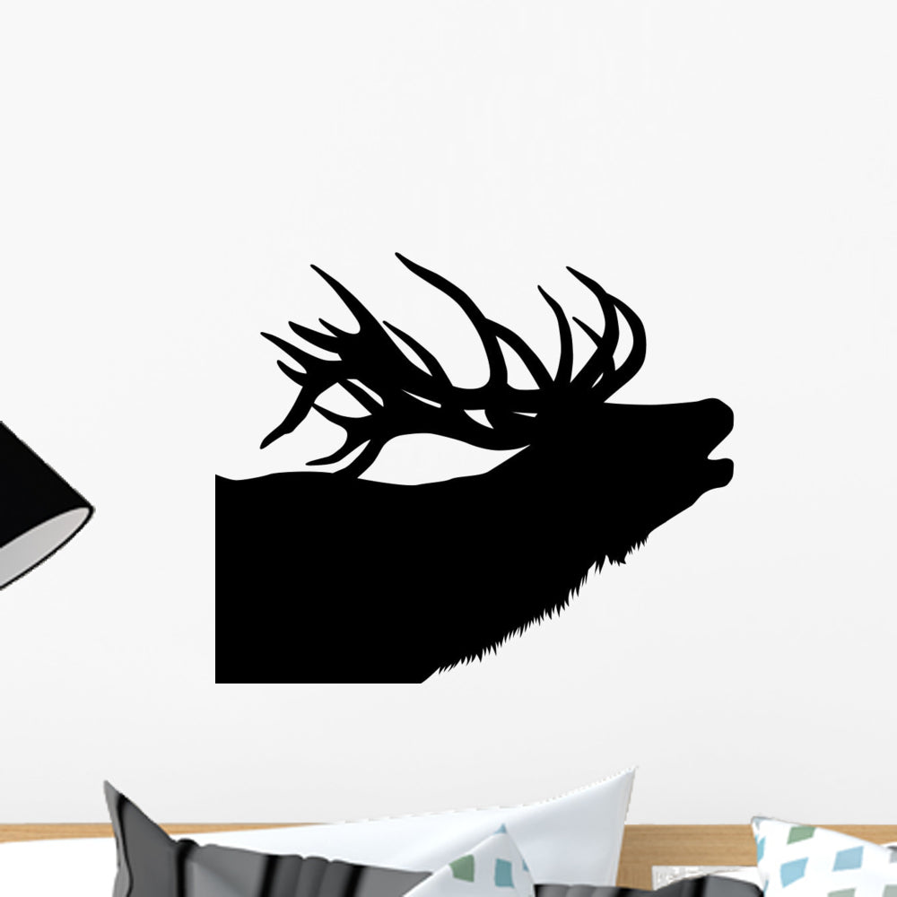 Stag Silhouette Calling Wall Decal – Wallmonkeys