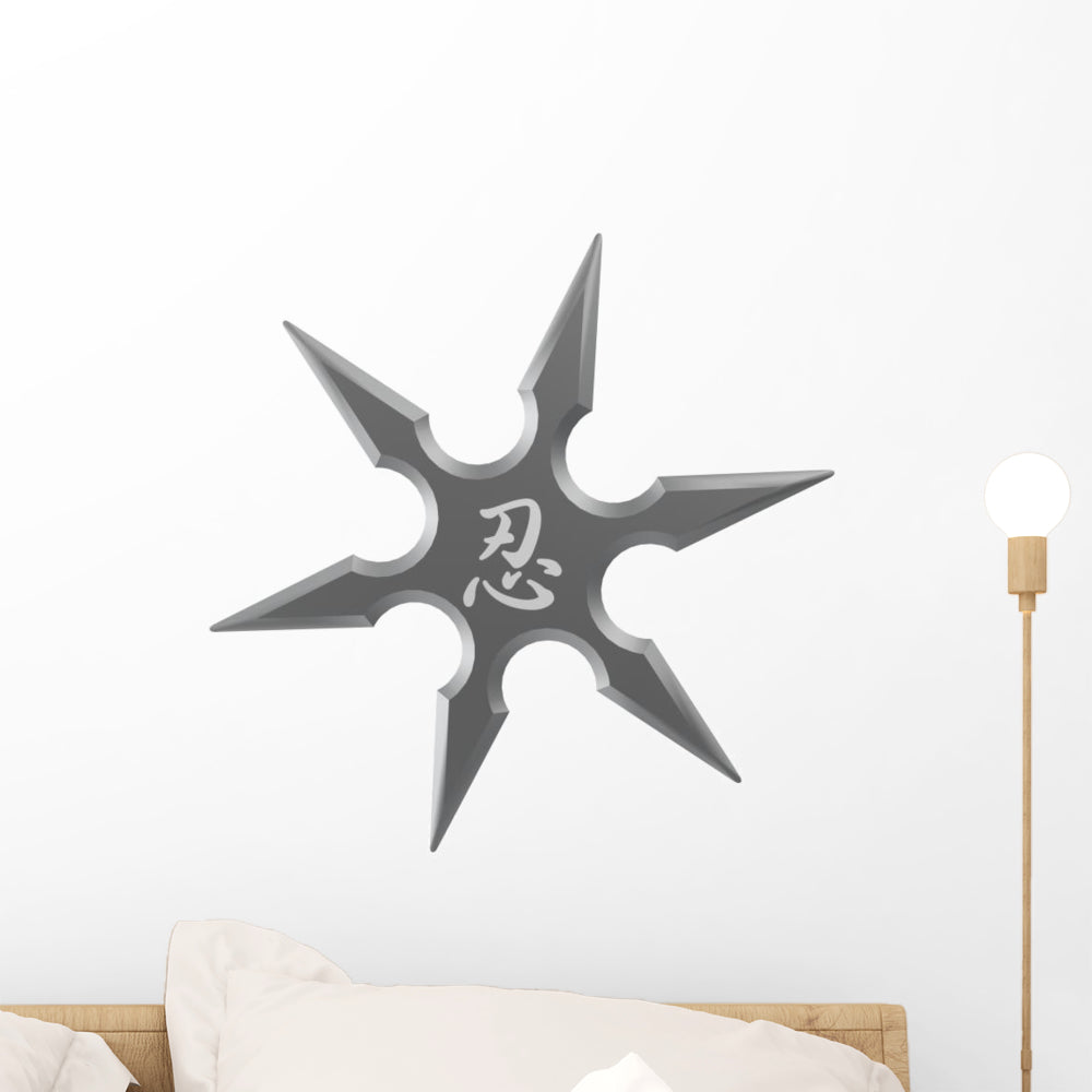 Ninja Star Shuriken Wall Decal – Wallmonkeys